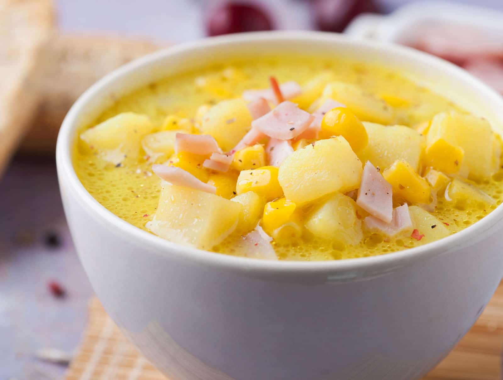 Sopa de Papa y Jamón - Induveca