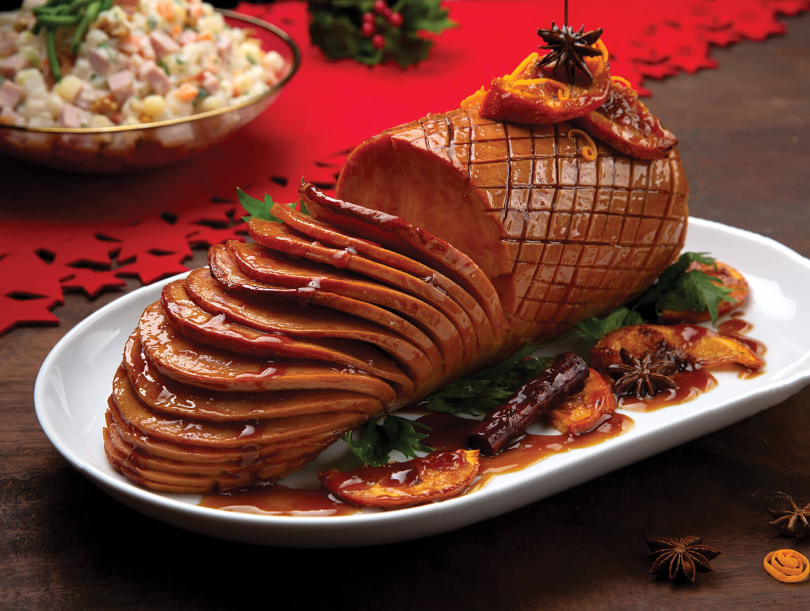 Jamón Glaseado a la Naranja con Especias - Induveca