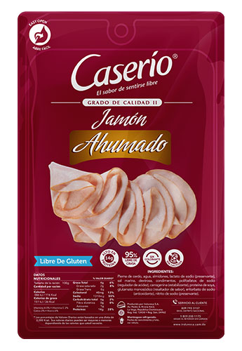 Jamón Cocido Rebanado Caserío - Induveca