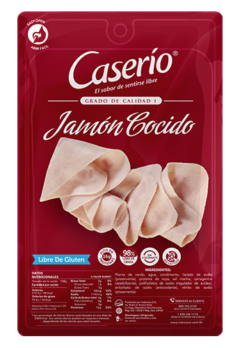 Jamón Cocido Caserío 2 Lb - Induveca