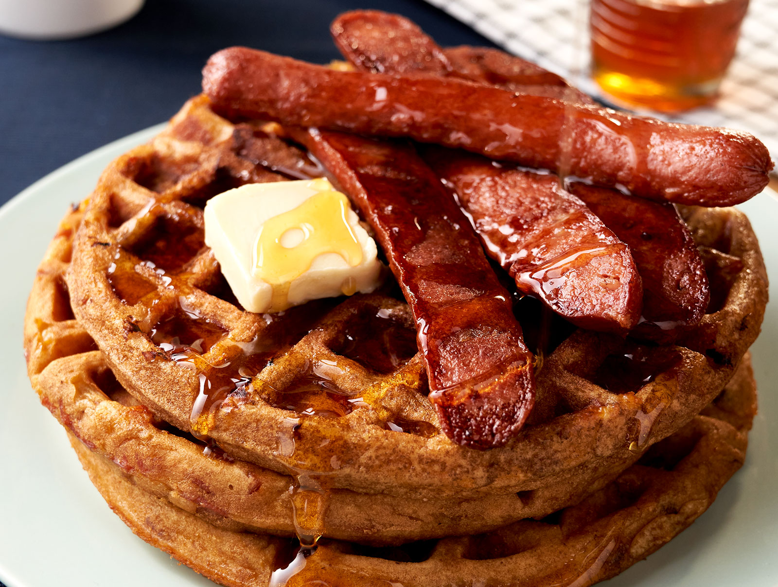 Waffles con Salchichas Frank´s Hot Dog - Induveca