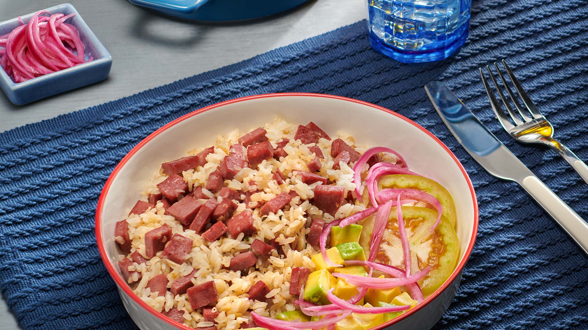 Arroz con Salami y cebolla - Induveca