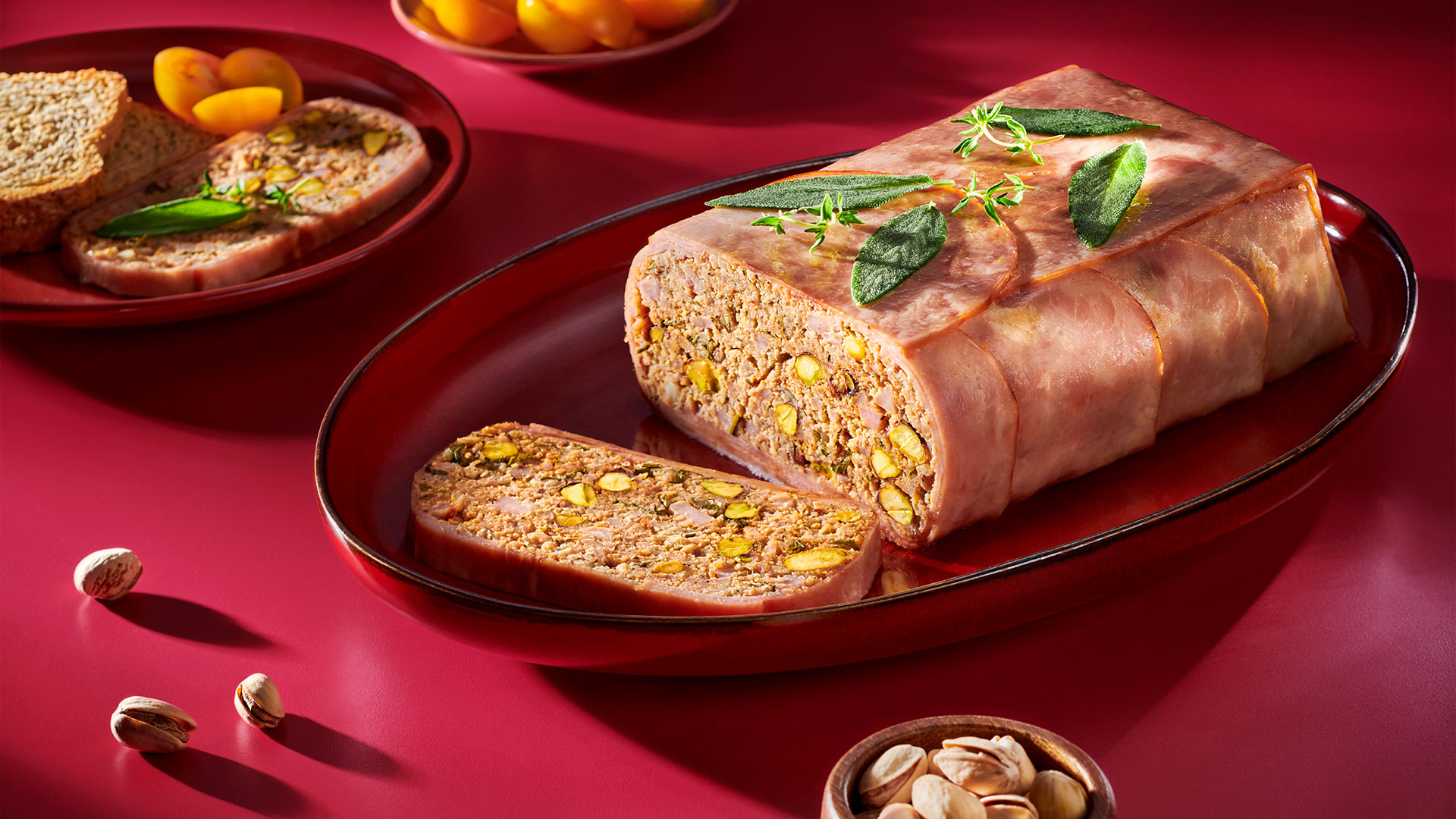 TERRINA DE JAMÓN CASERÍO CON PISTACHOS - Induveca